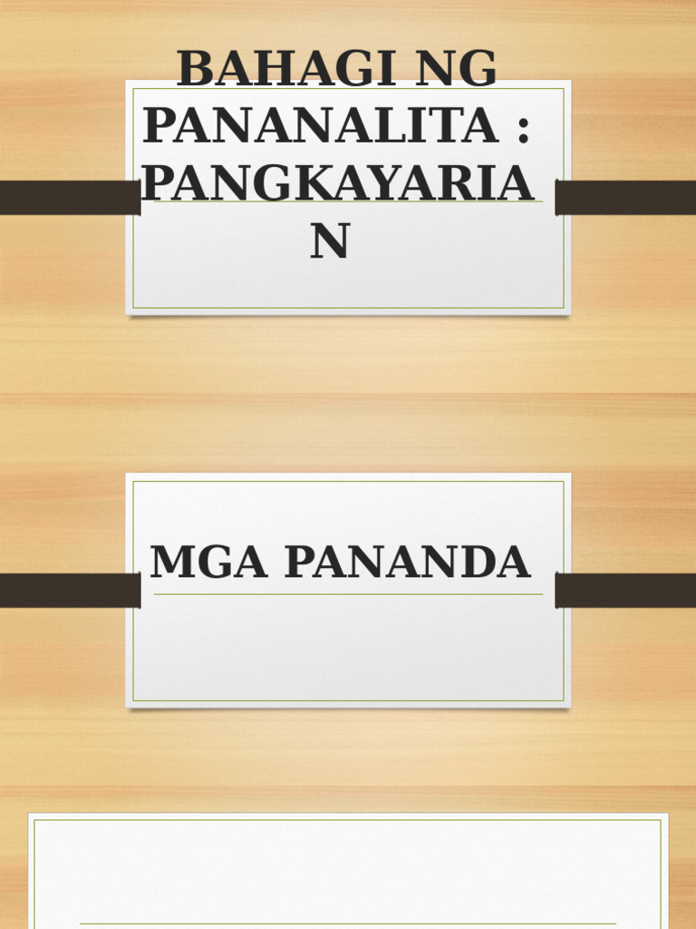 MGA PANANDA | PDF