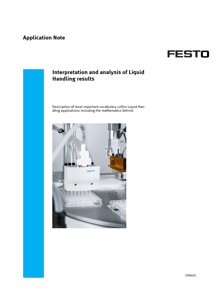 Interpretation and Analysis of Liquid Handling Results#100445v1.20 ...