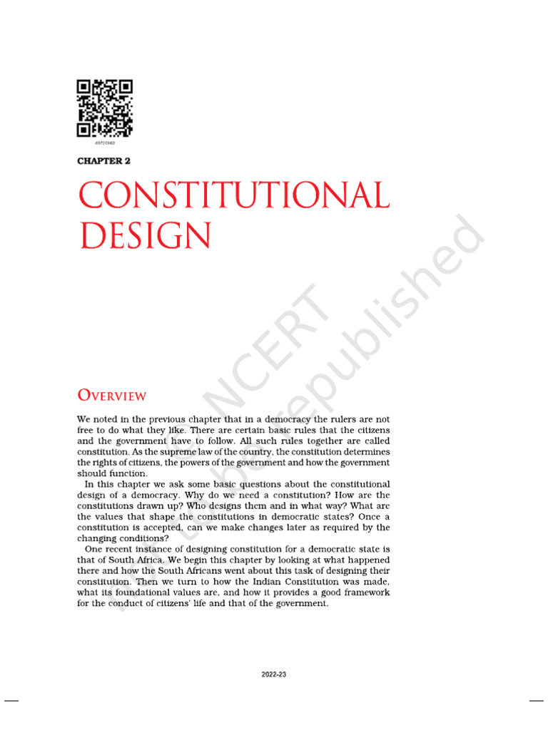 Chapter 2 Constitutional Design | PDF