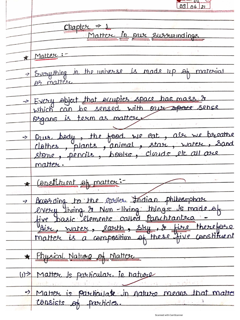 Class 9 Science Chapter 1 Matter in Our Surrounding | PDF