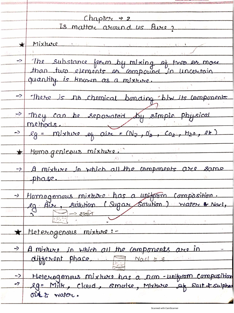 Class 9 Science Chapter 2 - Is Matter Around Us Pure | PDF