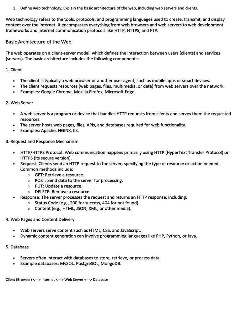 Web Technology and HTML5 Essentials | PDF | World Wide Web | Internet & Web