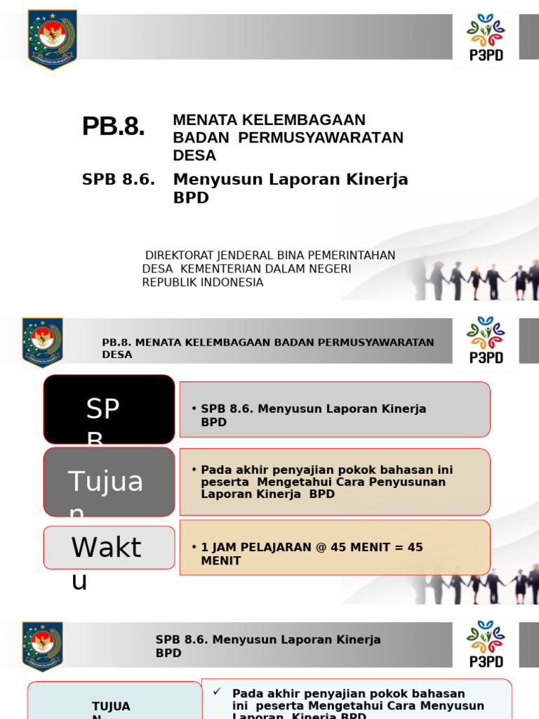 8.6 Menyusun Laporan Kinerja BPD | PDF