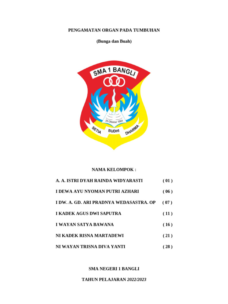 Pengamatan Organ Pada Tumbuhan | PDF