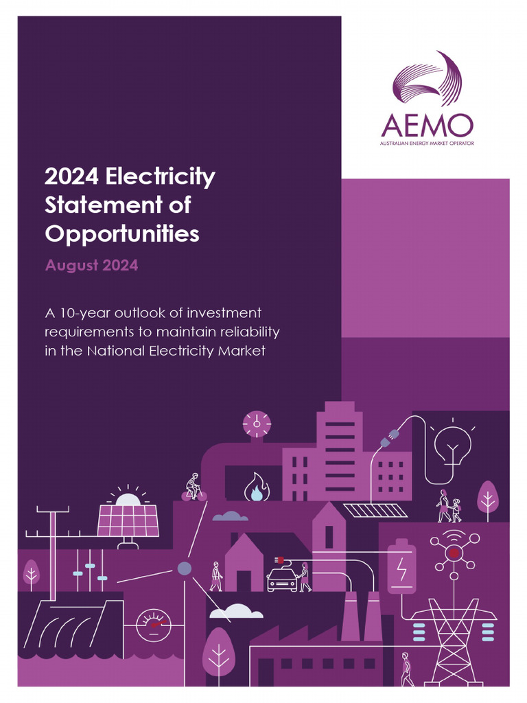 2024 Electricity Statement of Opportunities | PDF | Reliability ...