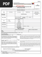 TDP Application Form | PDF