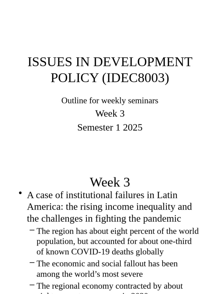 Seminar Three (Institutions) | PDF | Economic Inequality | Discrimination & Race Relations