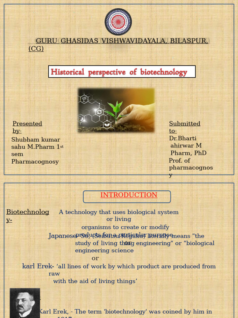 History of Biotech.(Shubham)2.0pdf Q. | PDF | Polymerase Chain Reaction | Genetics