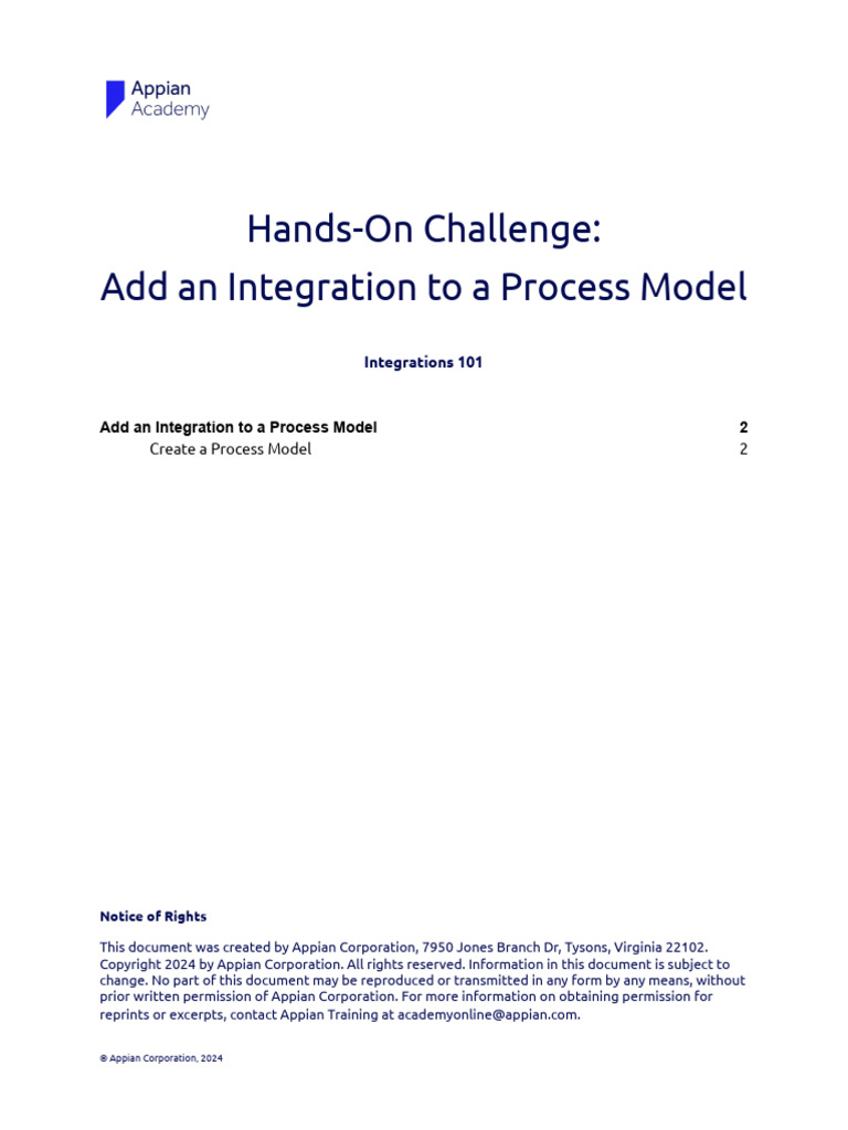 Hands-On Challenge - Add An Integration To A Process Model | PDF | Computing | Computer Science