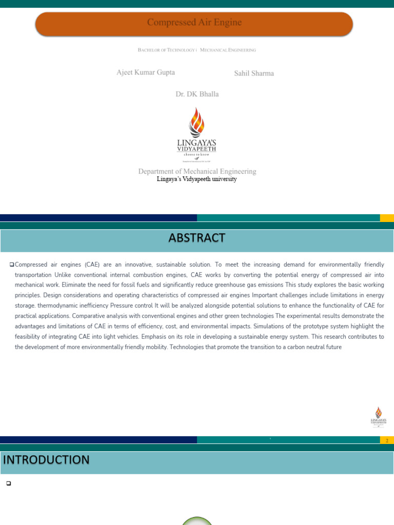 Compressed Air Engine Final 2024 LINGAYAS | PDF | Engines | Pneumatics