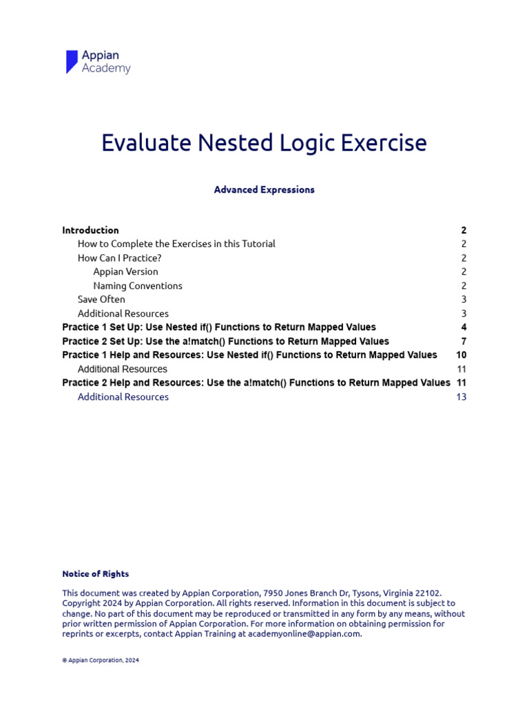 Evaluate Nested Logic Exercise | PDF | Parameter (Computer Programming) | Function (Mathematics)