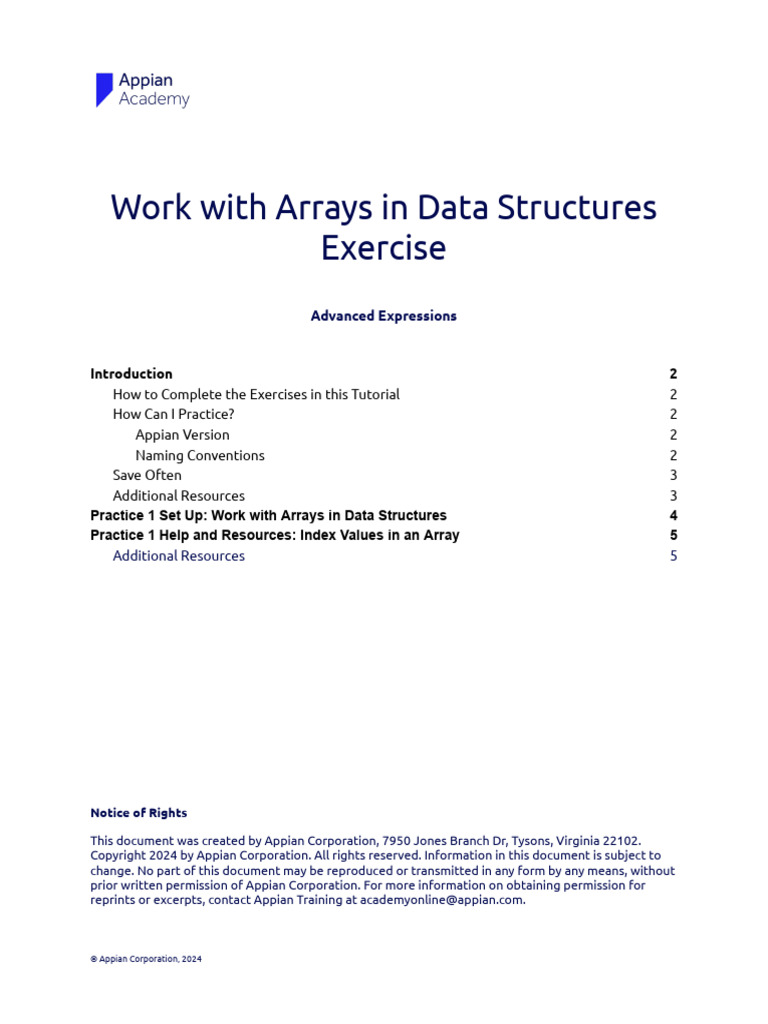 Work With Arrays in Data Structures Exercise | PDF | Boolean Data Type | Information Technology