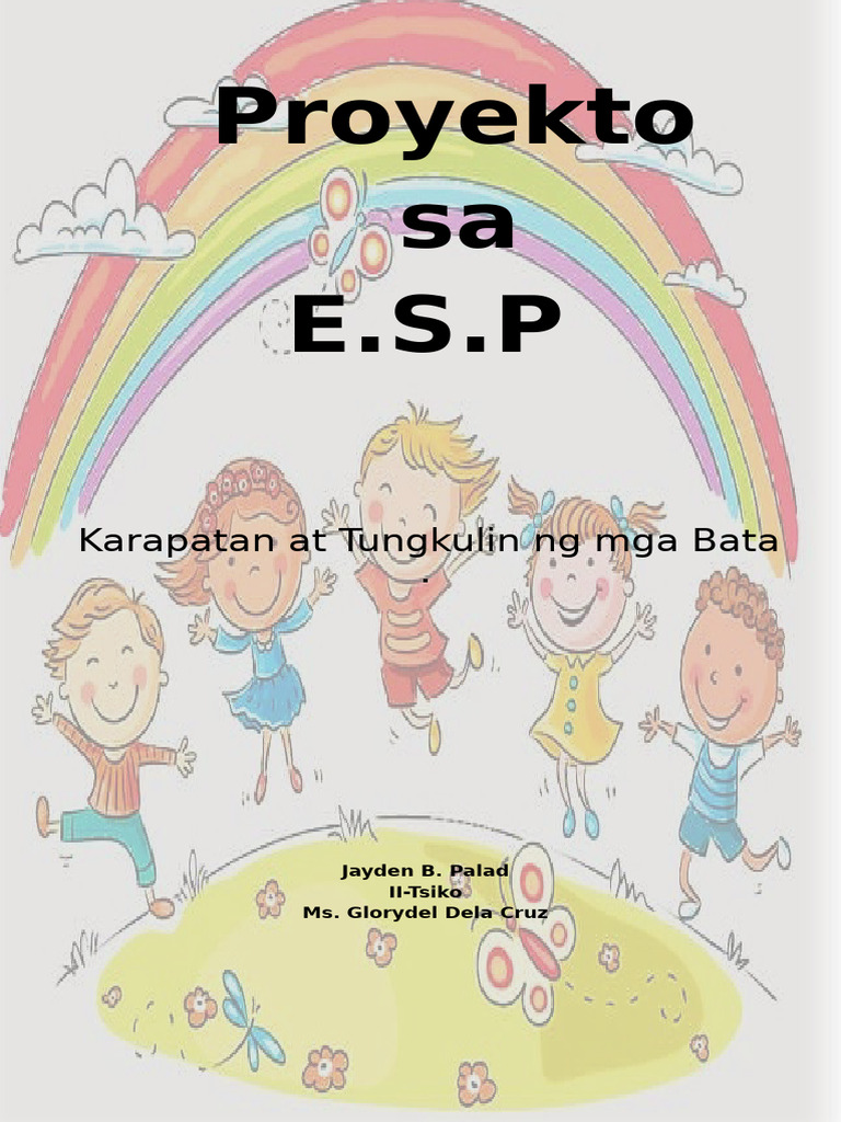 Proyekto Sa Esp | PDF