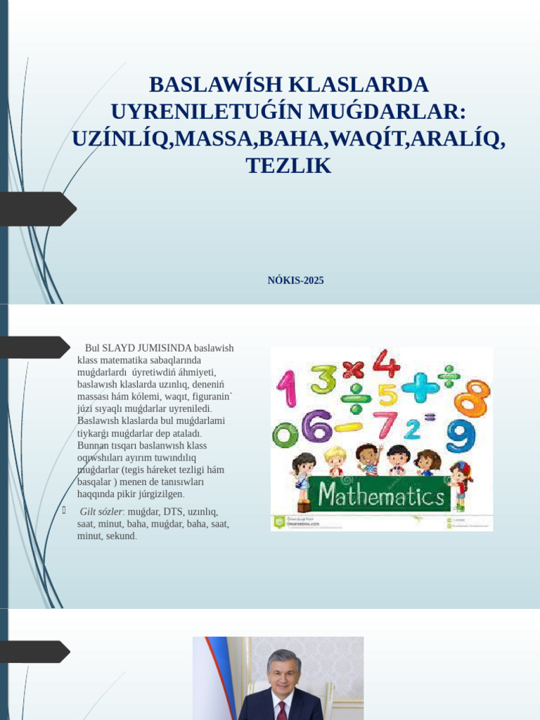 Matem 1-Tema Slayd | PDF