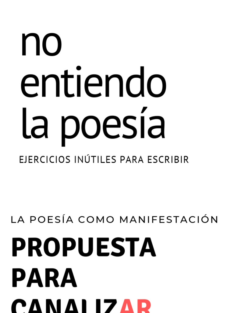 Ejercicios para entender la poesía | PDF