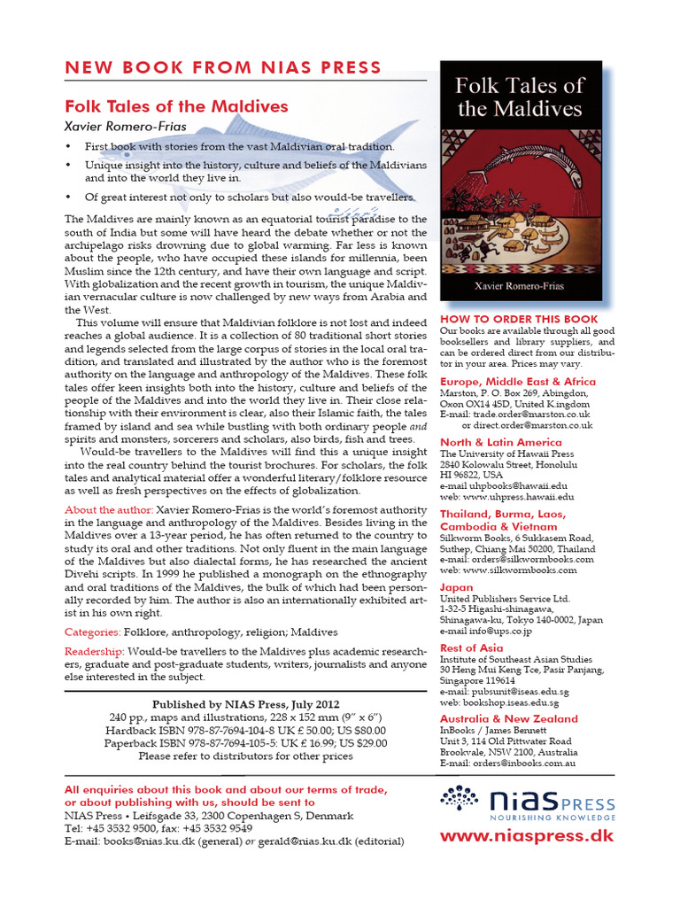 Folk Tales of the Maldives: A Collection | PDF | Folklore