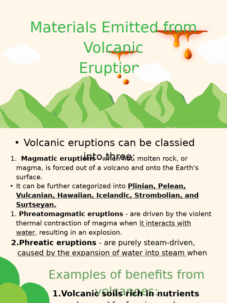 Types and Effects of Volcanic Eruptions | PDF | Types Of Volcanic ...