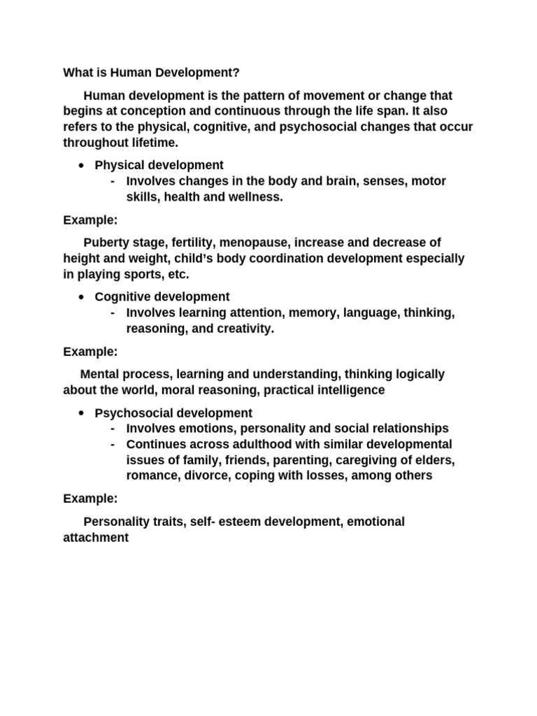 Understanding Human Development Stages | PDF