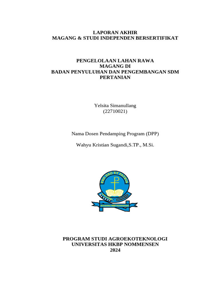 Laporan Akhir - Yelsita Simanullang - MSIB 7 | PDF