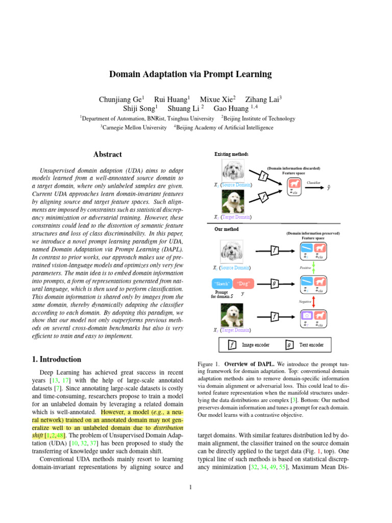 Domain Adaptation with Prompt Learning | PDF | Applied Mathematics ...