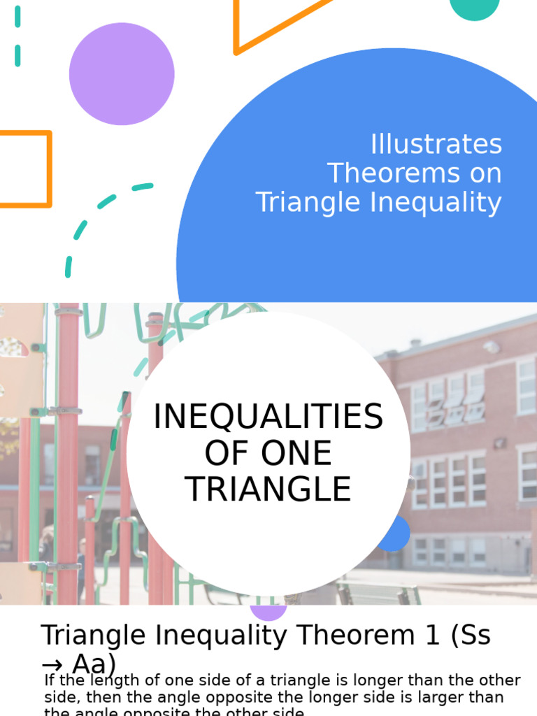 Illustrates Theorems on Triangle Inequality | PDF | Triangle ...