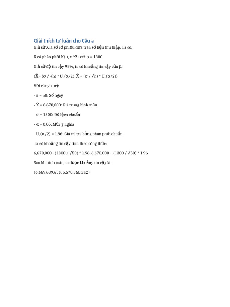 Giai Thich Tu Luan Cau A Chinh Xac | PDF