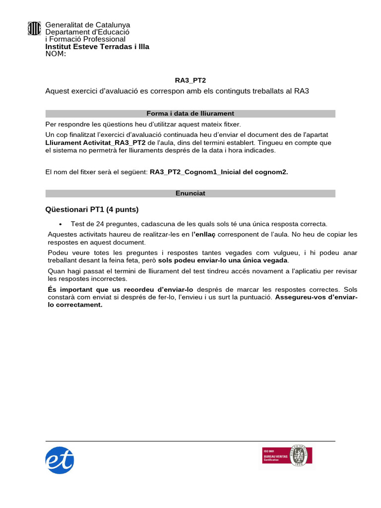 Activitat RA3 PT2 | PDF