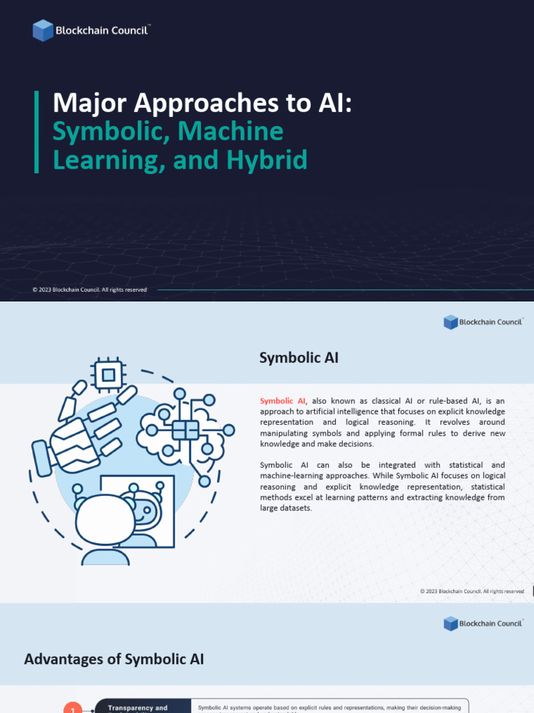 2.2 Major Approaches To AI - Symbolic, Machine Learning, and Hybrid | PDF
