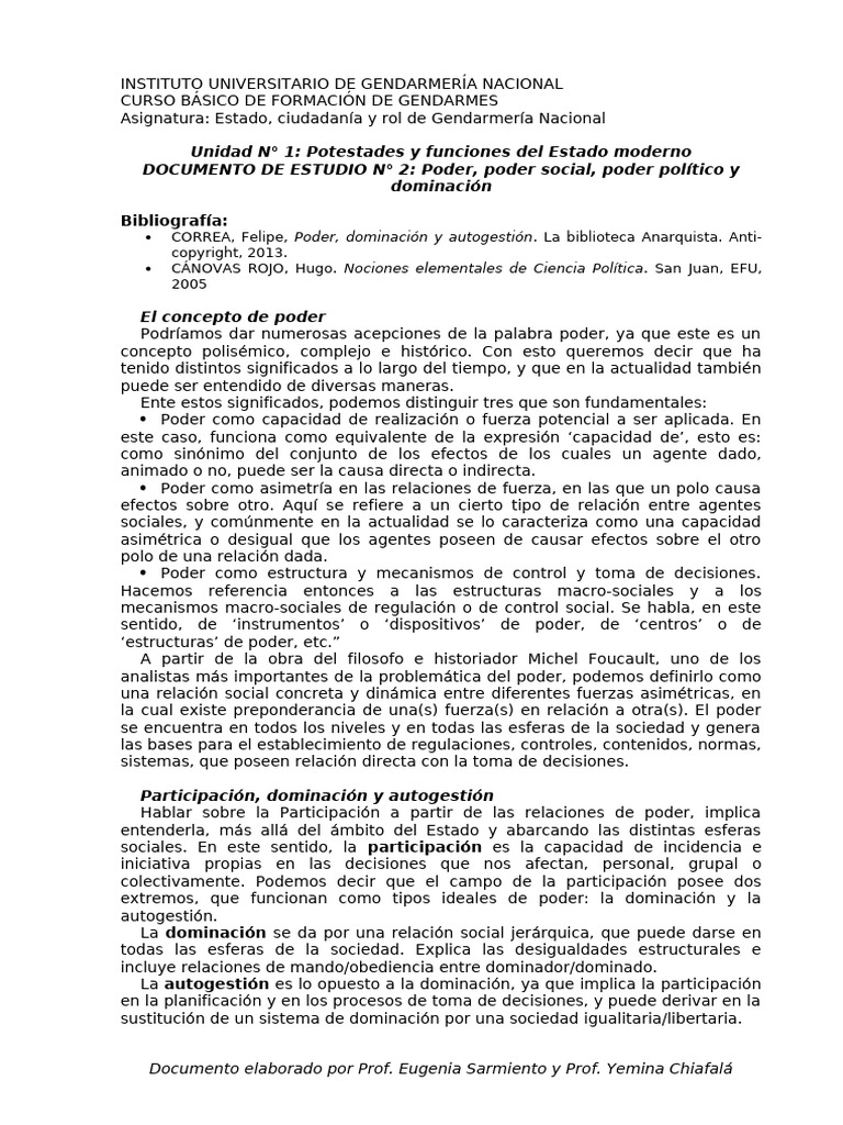 3-Documento de Estudio 2 | PDF | Estado (política) | Sociedad