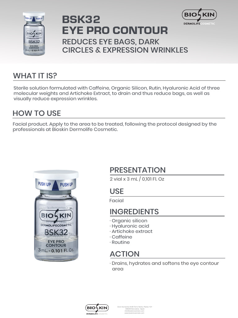 Eye Pro Contour: Reduce Bags & Wrinkles | PDF | Wrinkle