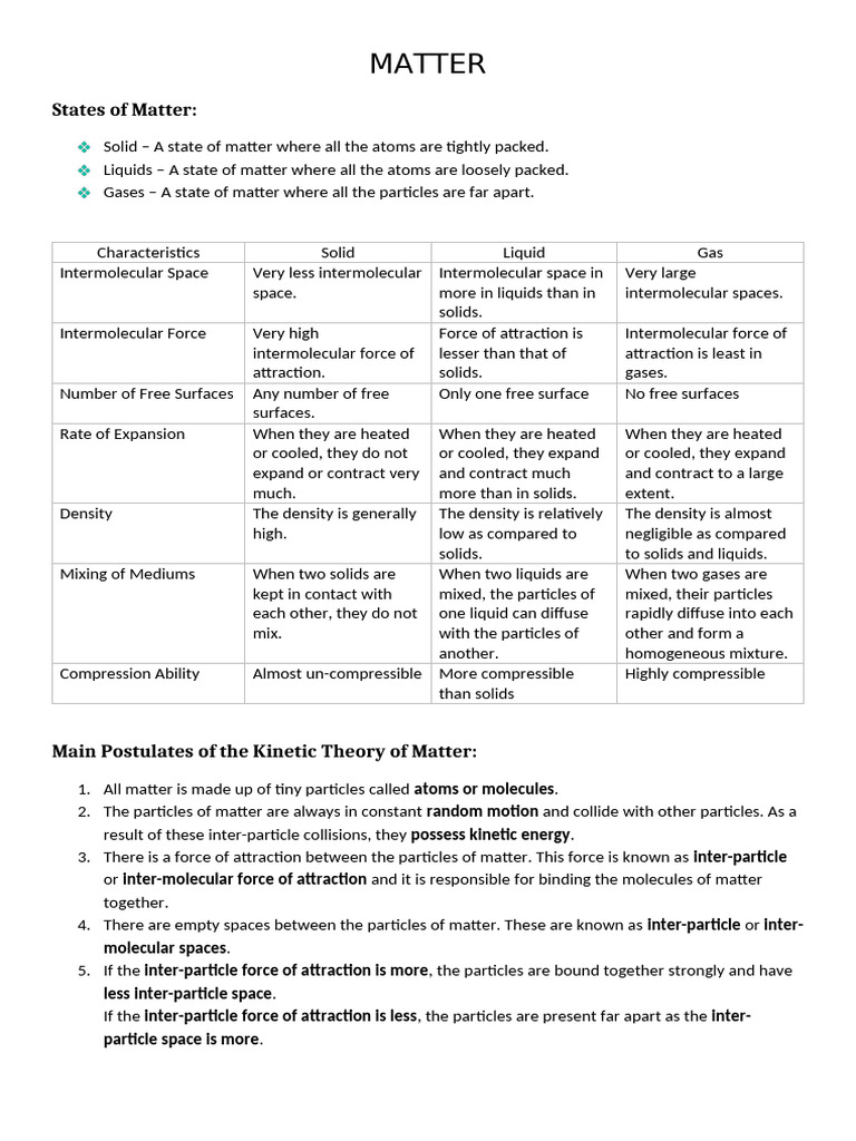Understanding States of Matter | PDF | Gases | Liquids