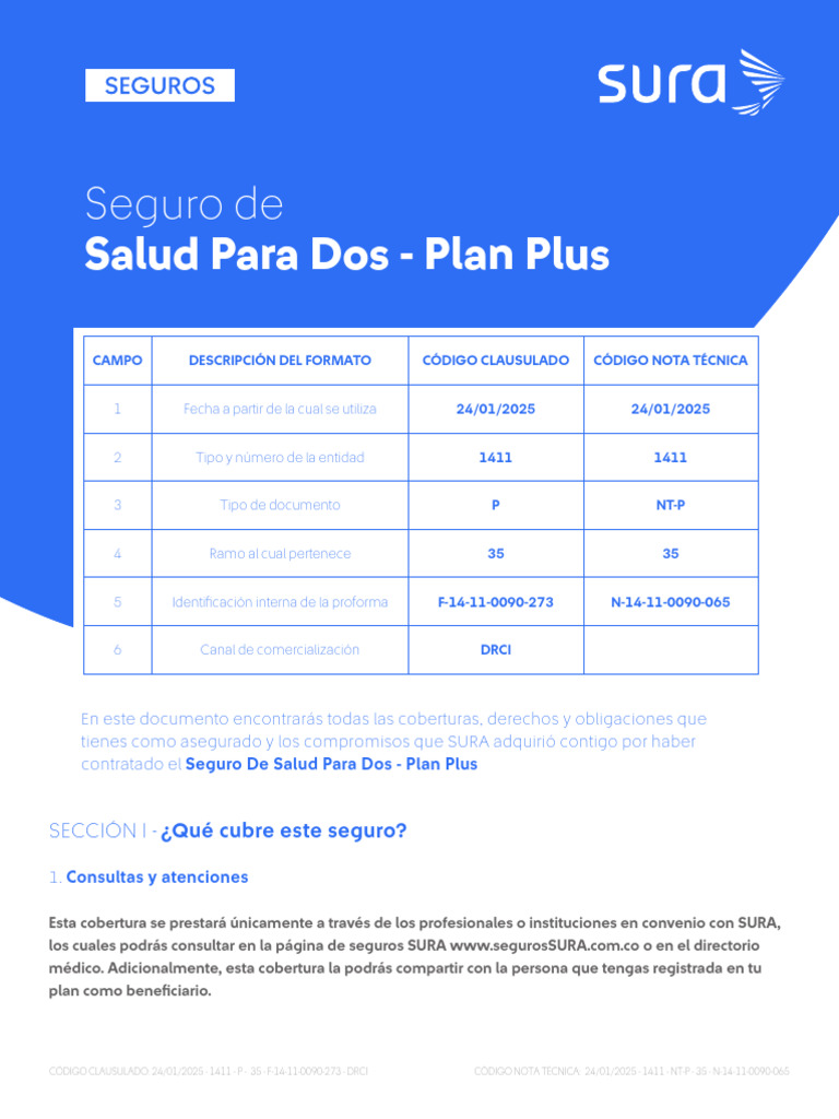 Clausulado Salud para Todos Plan Plus 2024 2 | PDF | Seguro | Especialidades Medicas