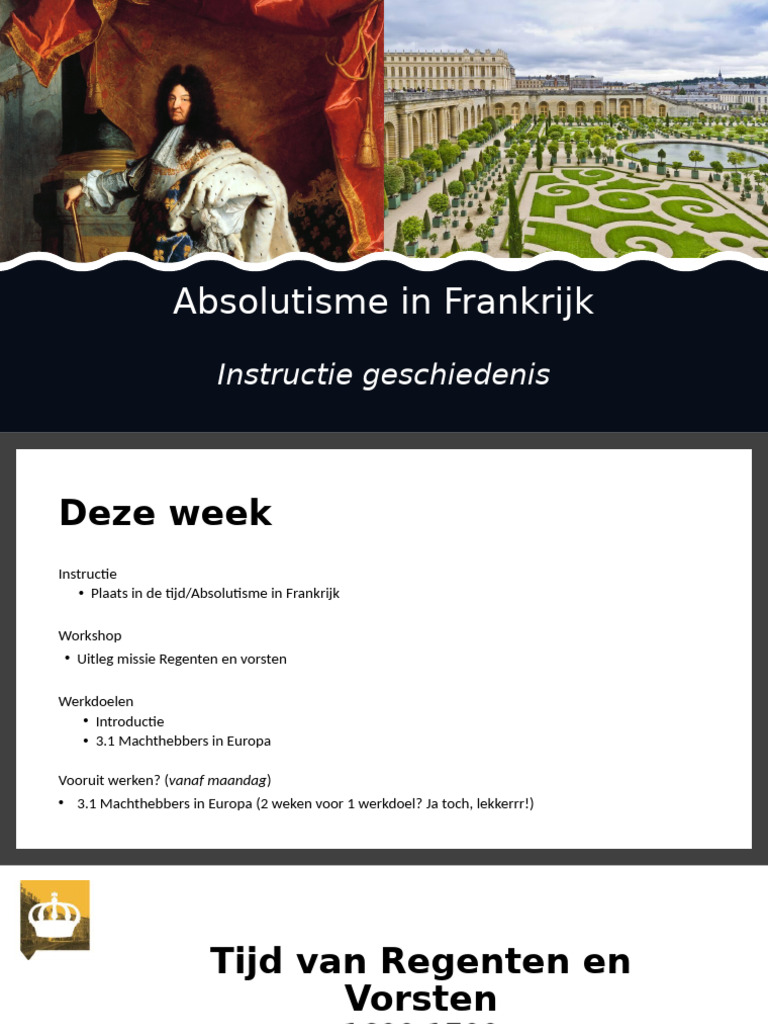In 1 - Absolutisme in Frankrijk (1) | PDF