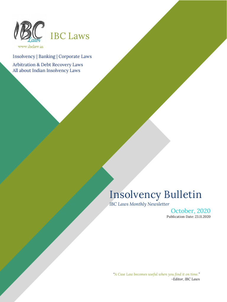 IBC Bulletin 2020 | PDF | Bankruptcy | Lease