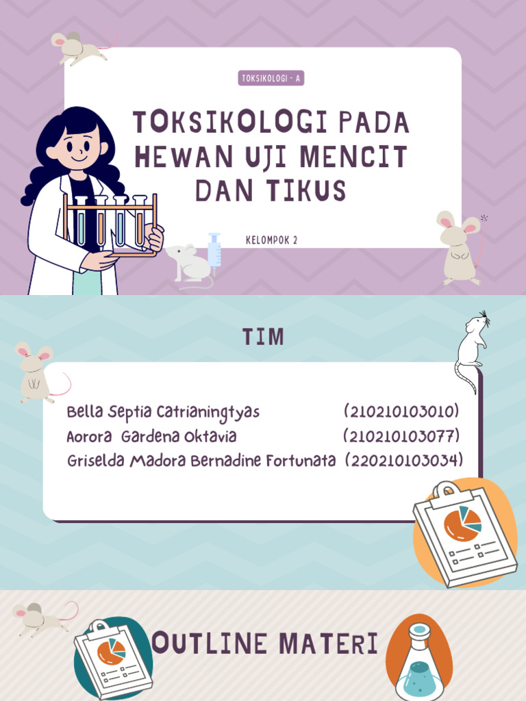 Kel 2_ppt Toksikologi Pada Hewan Uji Mencit Dan Tikus | PDF