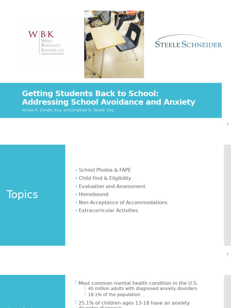 1-School Avoidance Anxiety - Aug.2020 | PDF | Individualized Education ...