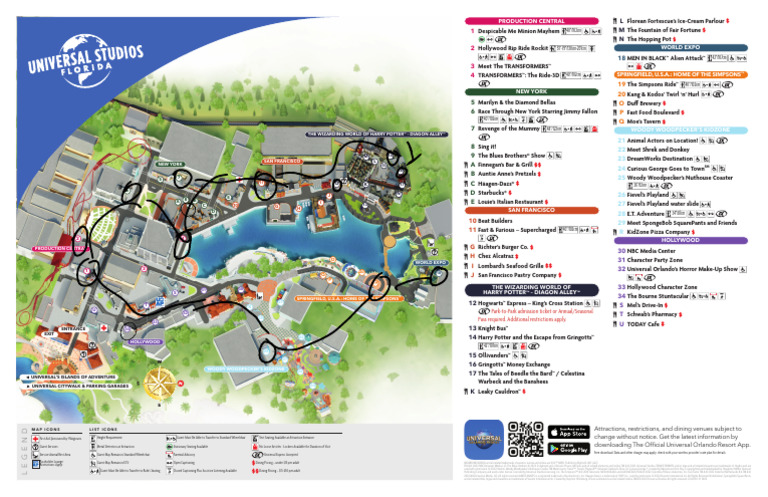 06 2023 Mapa Universal Studios (1) | PDF