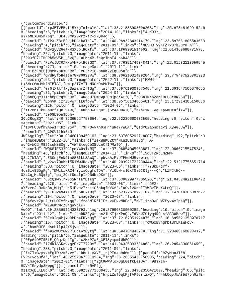 PanoID Coordinates and Images | PDF