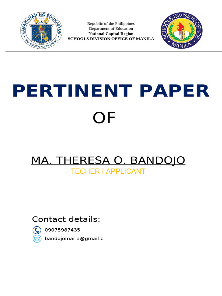 Pertinent Paper White Background | PDF