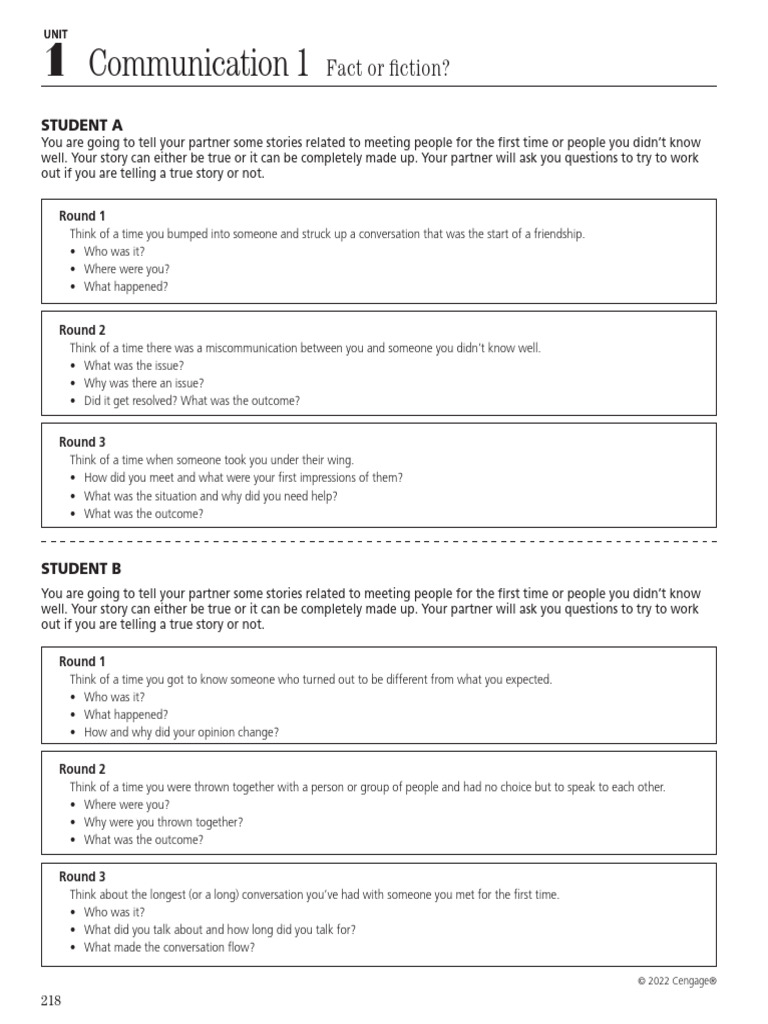 voices_advanced_unit_1_communication_1_0 | PDF | Communication | Human ...