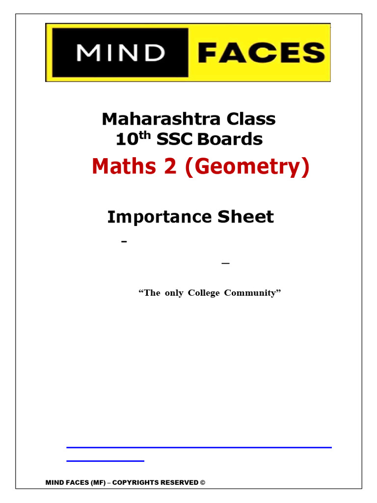 Mind Faces - Geometry Sheet | PDF | Circle | Perpendicular