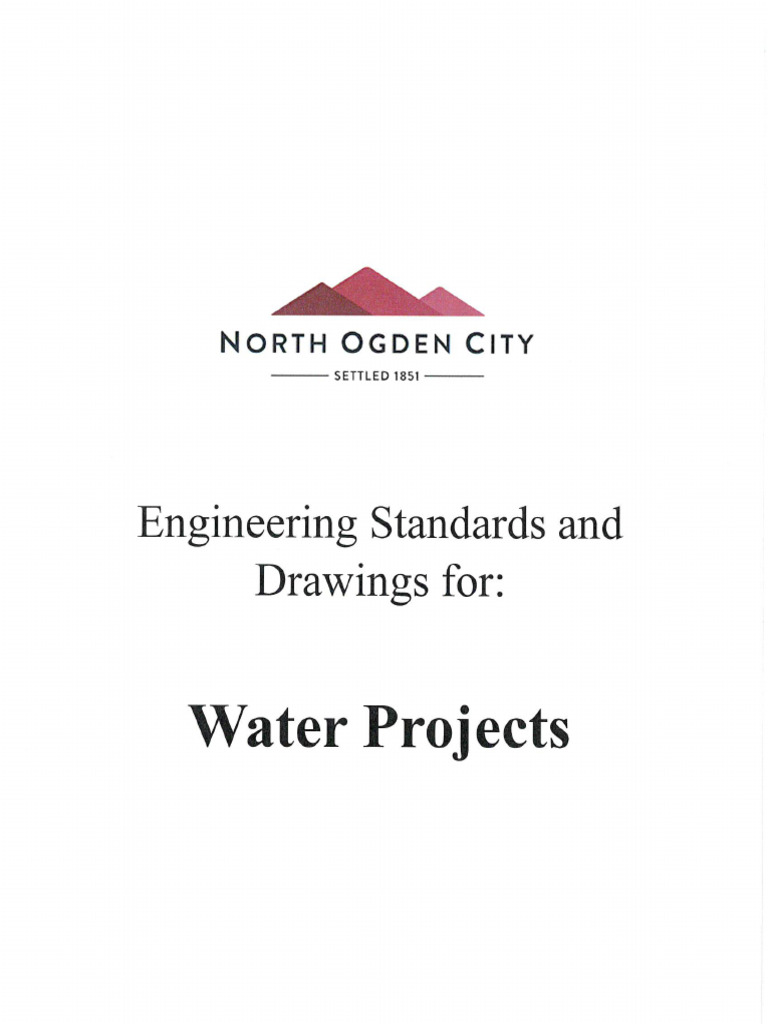 Water Projects Engineering Sandards and Drawings | PDF