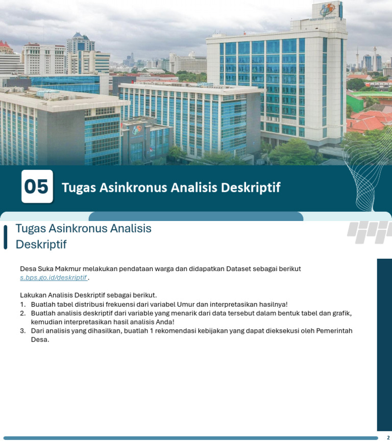 Hari Kedua - 8. Tugas Asinkronus Analisis Deskriptif | PDF