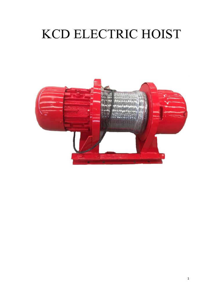 ficha WINCH KCD (5) | PDF | Brake | Rope