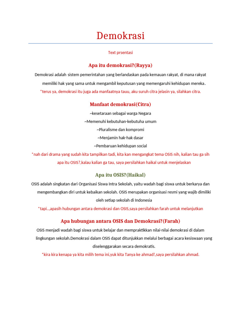 Text presentasi demokrasi pt5 | PDF