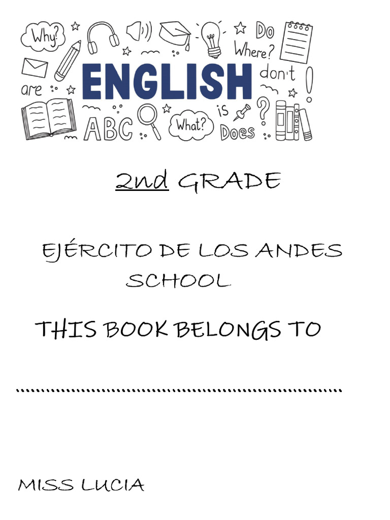 Cuadernillo 2 Grado Ingles 2025 | PDF