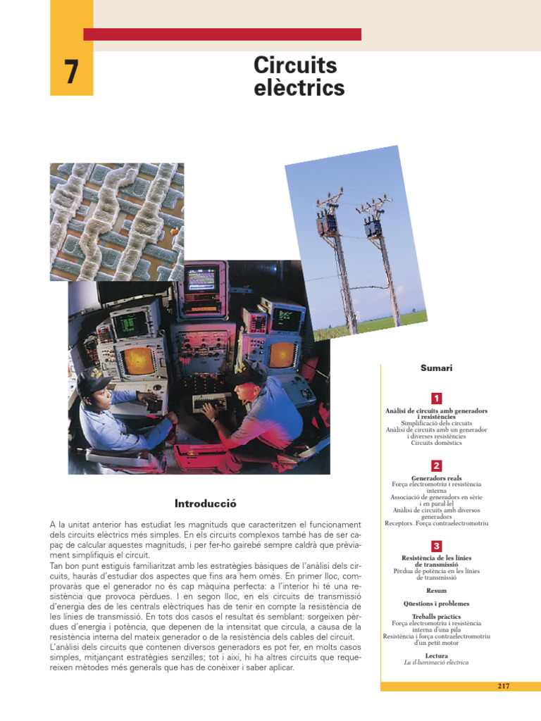 Circuits Electrics Fisica Editorial Teide | PDF