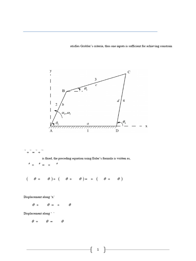 Kinematic Analysis-Analytical Approach | PDF | Kinematics | Mechanical ...
