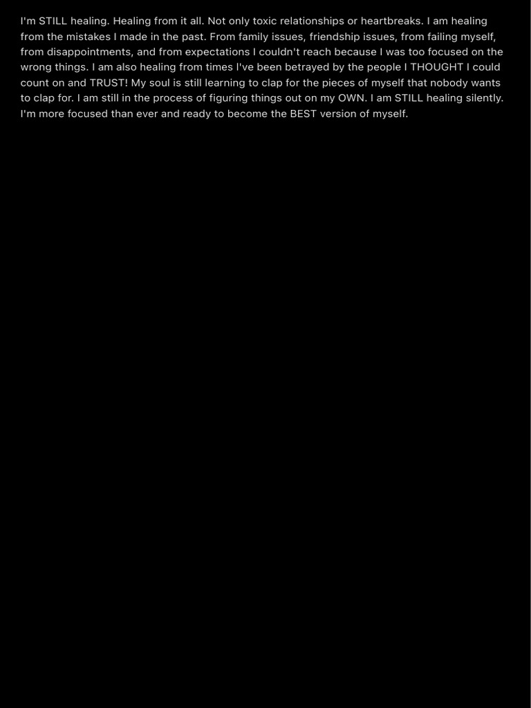 I'm STILL Healing. Healing From It All. Not Only Toxic Relationships… | PDF
