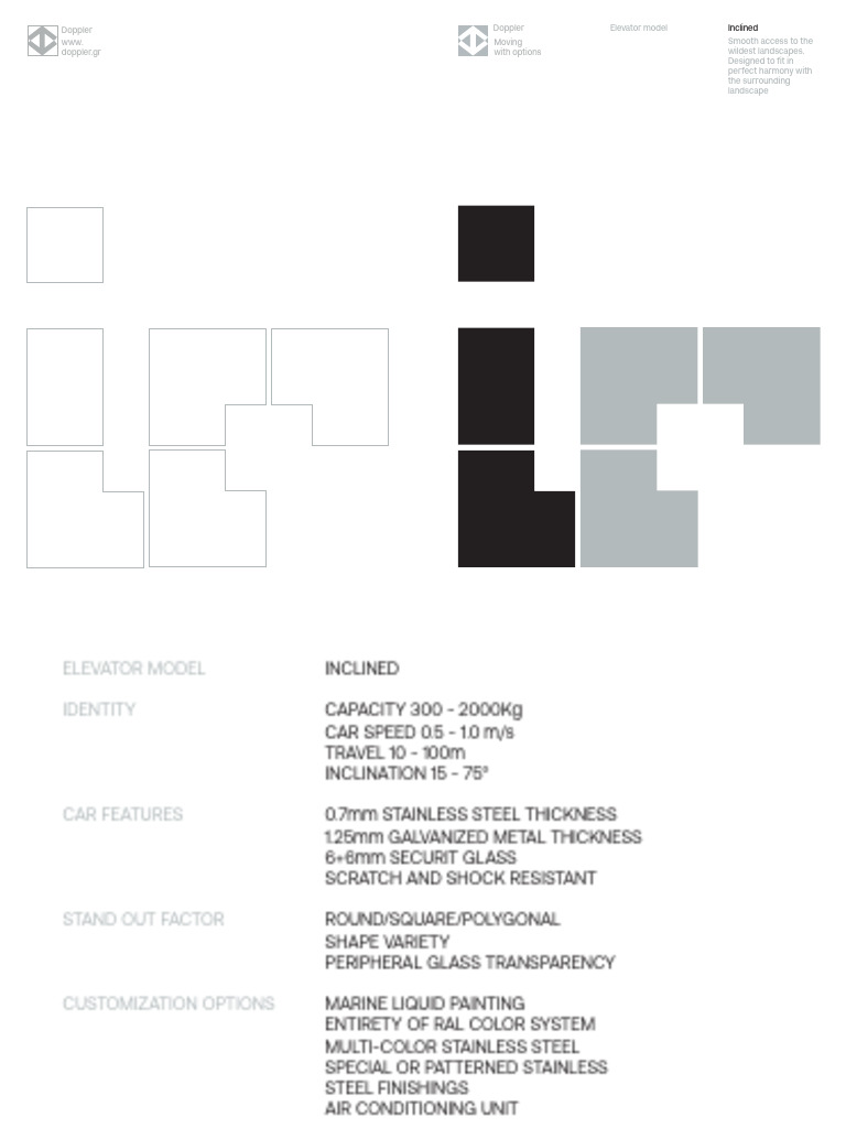 Inclined Elevators by Doppler: Features & Specs | PDF